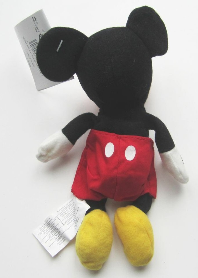 Disney Store Mini Bean Bag MICKEY Mouse Plush Doll 8" Tall New NWT | eBay