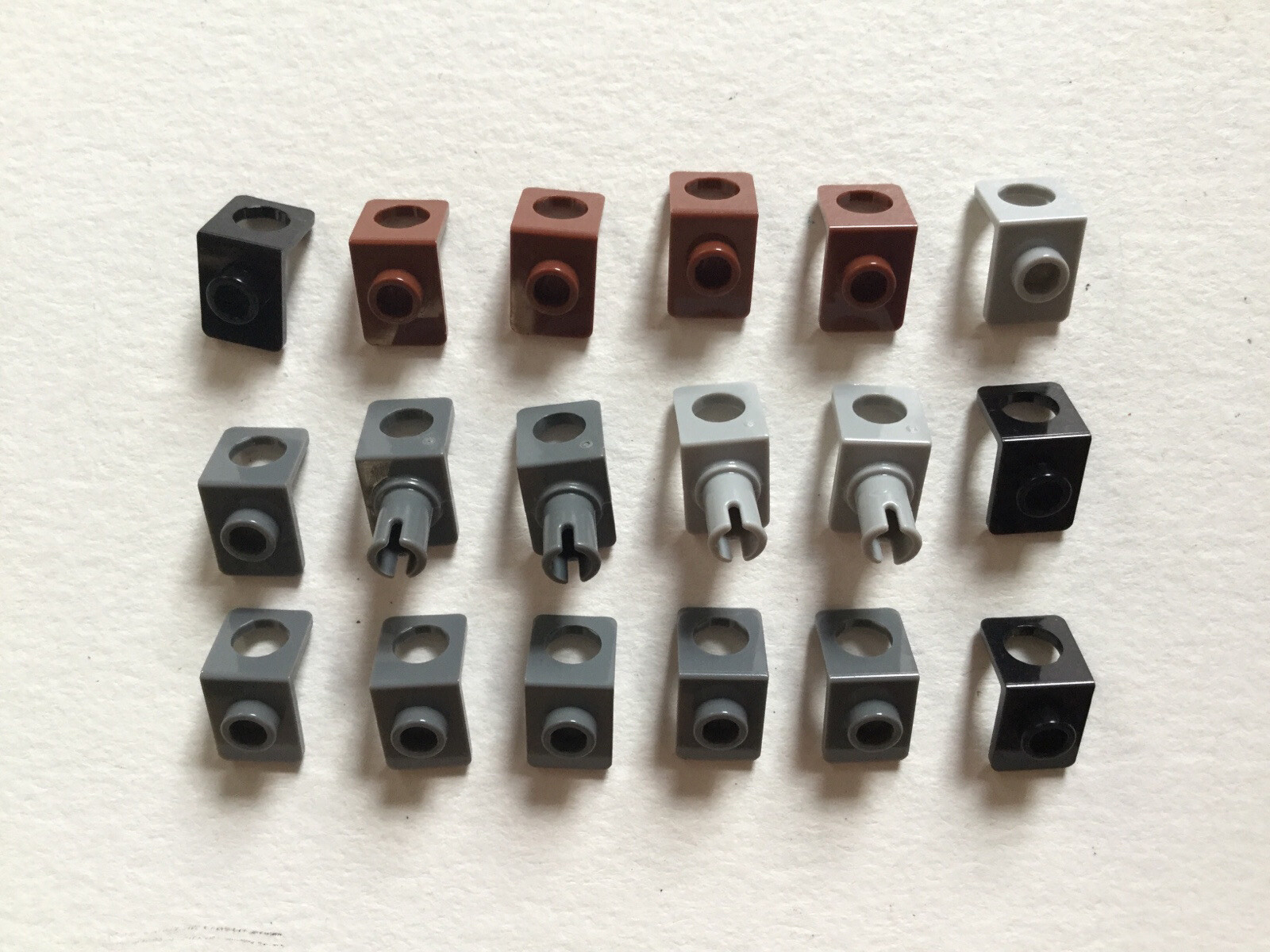 Lego Minifigure Dark Gray Brown Neck Bracket With Back Stud 42446 | eBay