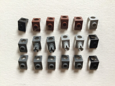 Lego Minifigure Dark Gray Brown Neck Bracket With Back Stud 42446 | eBay