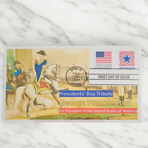 President Washington Army / First Day Cover FDC / Freedom 2024 USA Flag ...