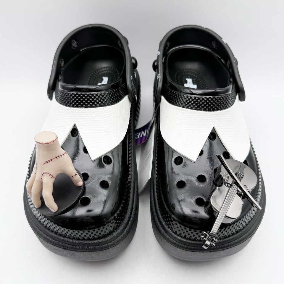 CROCS Wednesday Addams Family Stomp Clog Unisex with Jibbitz Men's ...