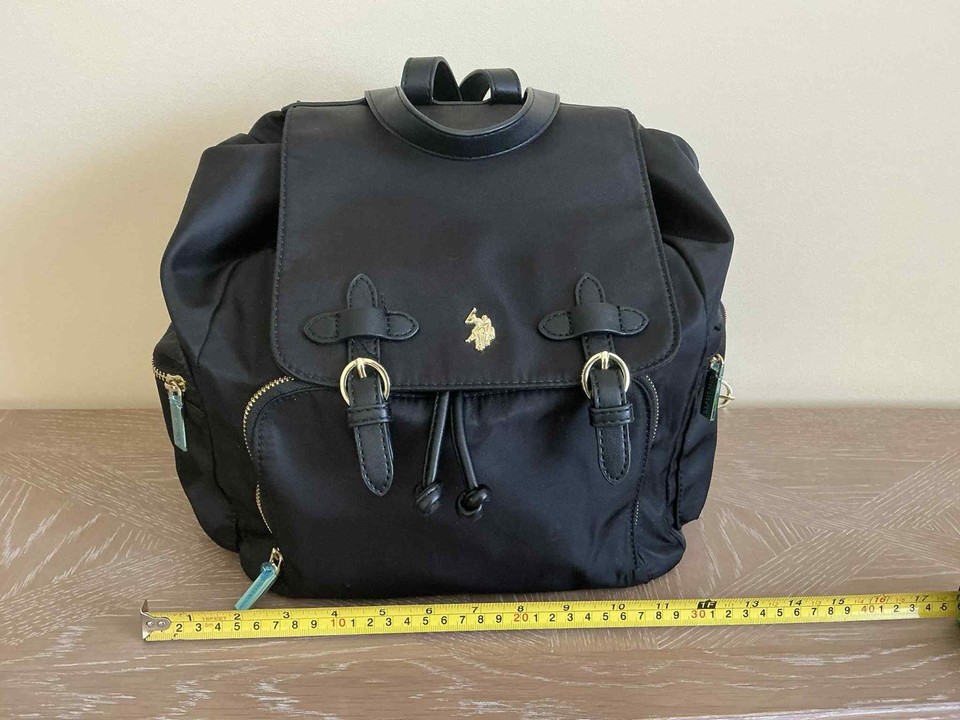 US Polo Assn Bag Backpack Black BNWTs Zip Up | eBay UK