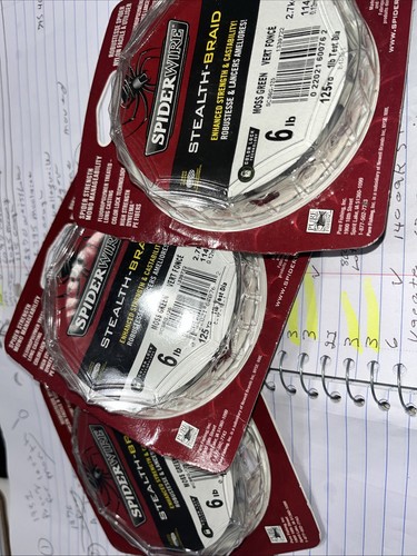 3 Packs Of Spider Wire 6 Lb Test | eBay