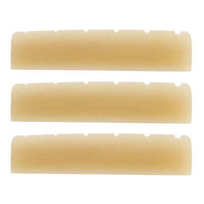 3pcs Unbleached 44mm Slotted Bone Nut for YAMAHA LL & A Series Acoustic ...