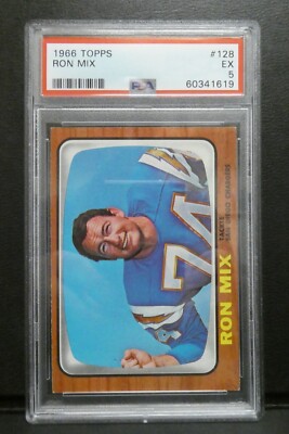 1966 Topps Ron Mix #128 PSA 5 EX | eBay