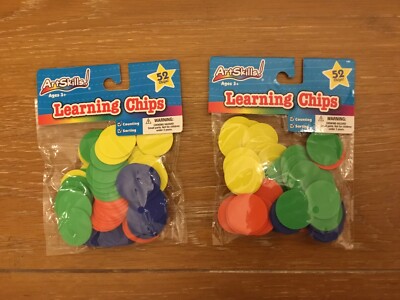 Learning Chips Counting Sorting Foam Chips Math Manipulatives | eBay