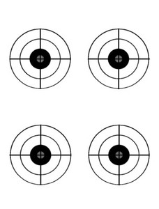 Scope Sighting Targets 02- Pistol, Rifle, Archery, Air Rifle, Pellet 40 ...