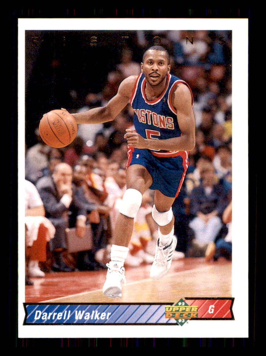 1992 Basketball Upper Deck Darrell Walker Detroit Pistons #227 6 | eBay
