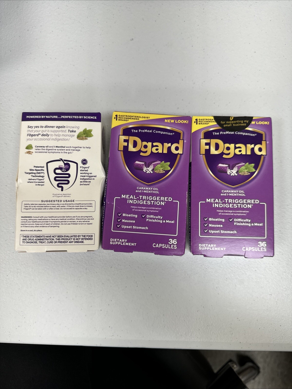 A Lot 3 FDgard Functional Dyspepsia Dietary Management 36 Capsules Exp ...