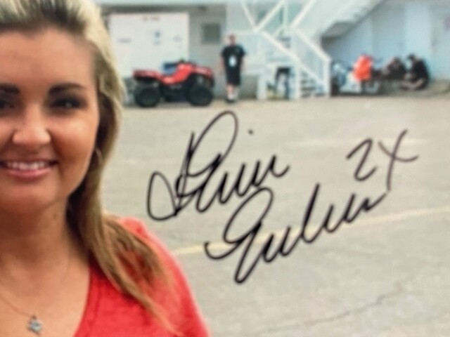 VRHTF NHRA SIGNED BY ERICA ENDERS 2X WORLD CHAMPION 8.5" X 11" PHOTO | eBay