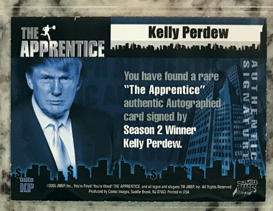 Kelly Perdew The Apprentice Autograph Card 2005 | eBay