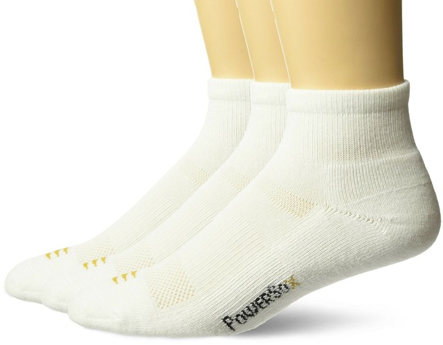 Gold Toe Powersox Mens Coolmax Cushioned Quarter Socks White for sale ...