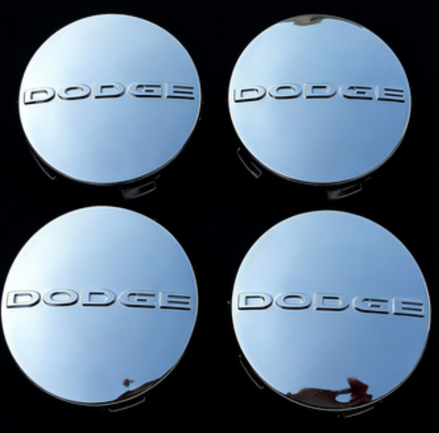 4PC Chrome 2 1/2" Wheel Center Caps For Dodge Charger Challenger ...