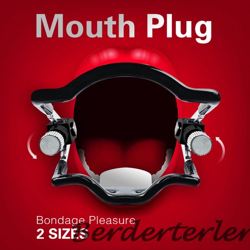 BDSM Stainless Steel Adjustable Mouth Plug Restraint Blowjob Gag Mouth ...