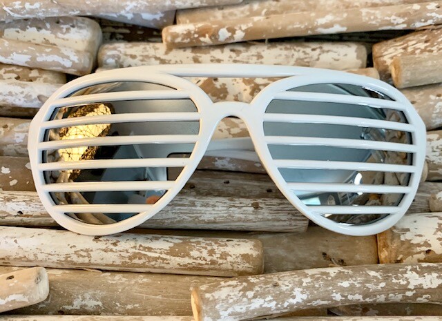 White Shutter Sunglasses