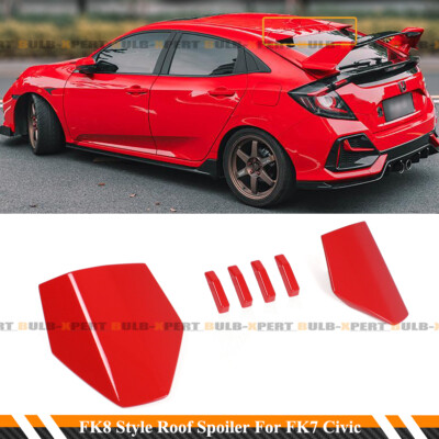 FOR 16-2021 CIVIC FK4 FK7 5DR HATCHBACK RED TYPE R FK8 STYLE VORTEX ...