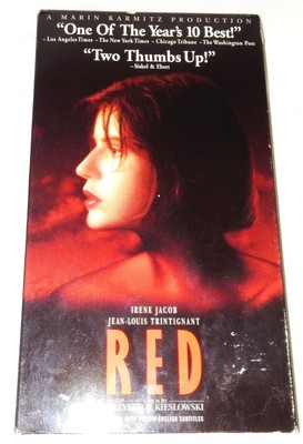Red (VHS, 1995)(Foreign) French with English Subtitles, Irene Jacob ...