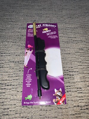 Cat Lures Cat Fishin' Rod Teaser Cat Toy - Fish Fly ROD ONLY | eBay