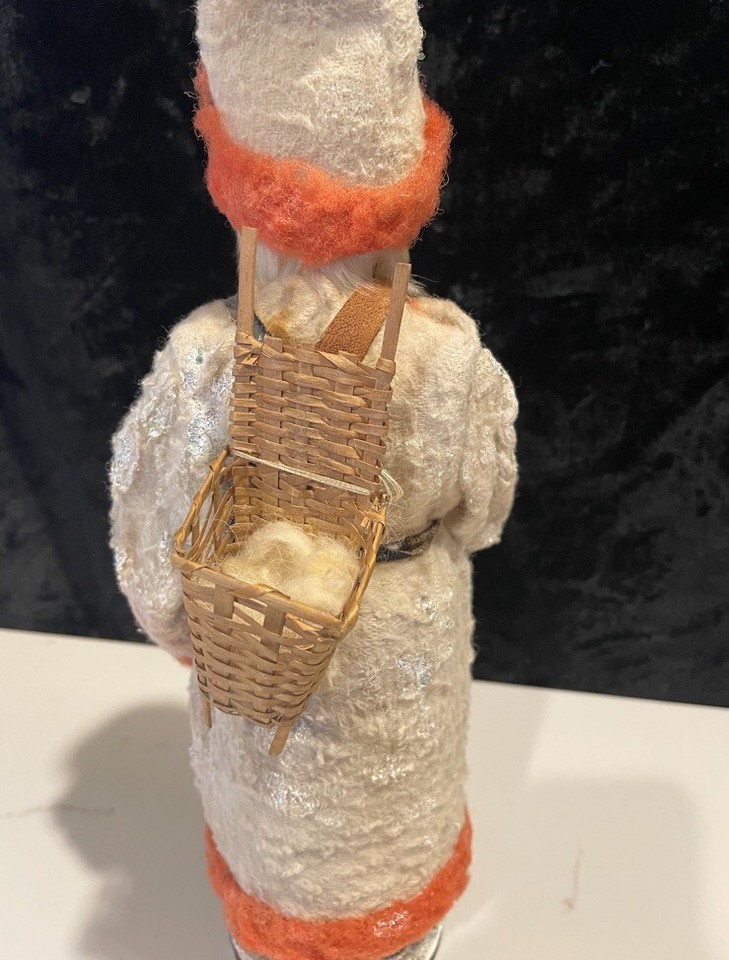 Antique German Santa Belsnickle Paper Mache Candy Container- 1900s- 13. ...