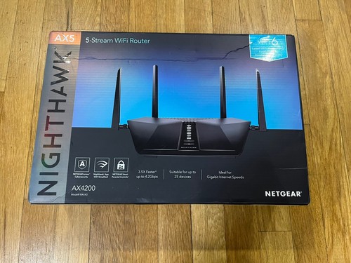 Netgear AX5 Nighthawk 5-Stream Dual-Band WiFi 6 Router AX4200 Model # ...
