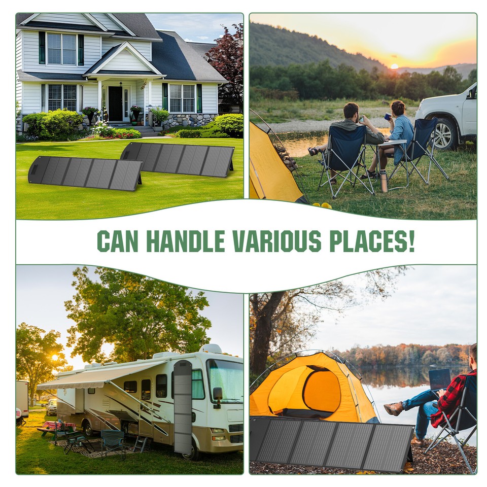 250W Portable Folding Solar Panel Charger Power Station IP65 for Home ...