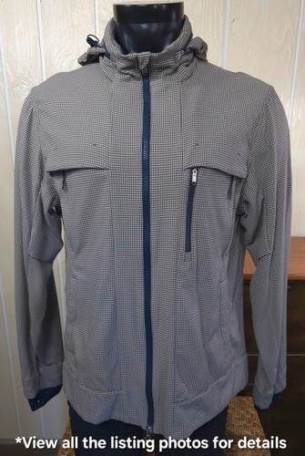 LULULEMON Relay Full Zip Jacket Men's L Relay Full Zip Houndstooth Hood ...