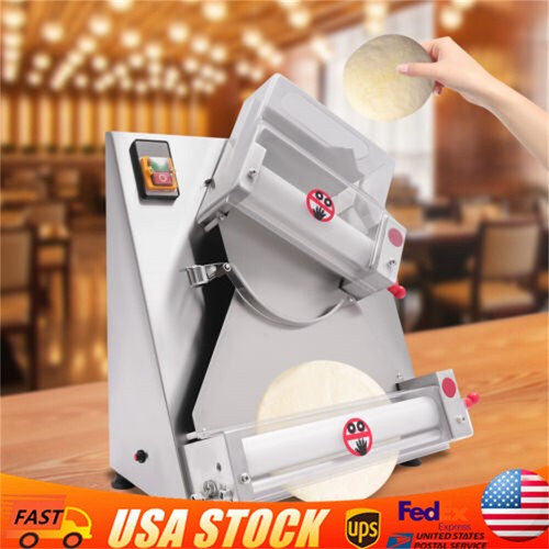 4-12" Automatic Pizza Dough Press Dough Sheeter Roller For Pie Crusts ...