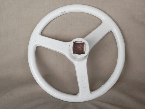 8 1/2" CAST IRON STEERING WHEEL MARKED SMITH AND #4292 EXCELLENT! BUY ...