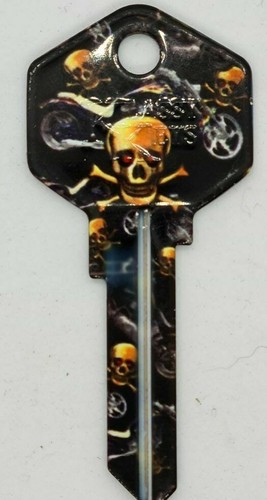 Biker Skull House Key Blank - Motorcycles - Bikes - Skulls - Keys ...
