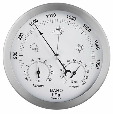 Weather Station 3 in 1 for Indoor and Outdoor use diameter 14 cm | eBay