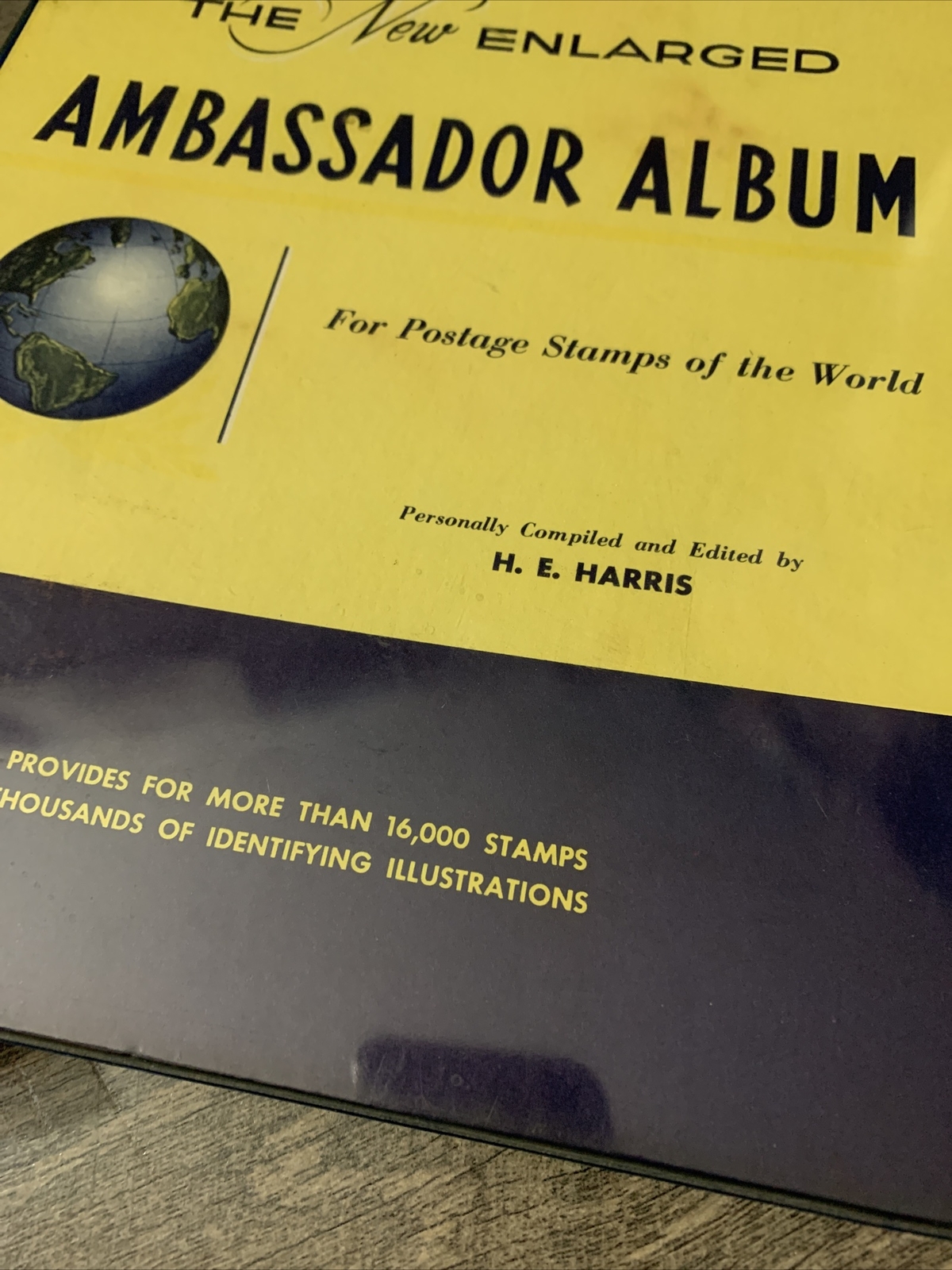 Vintage The New Enlarged Ambassador Album & Postage Stamps Of The World ...