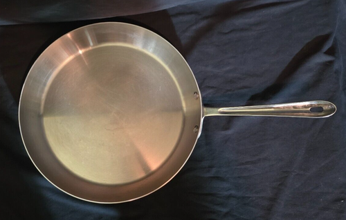 All-Clad 13 1/2" x 2 1/8" H 22" Long Stainless Steel Fry Pan / Skillet ...