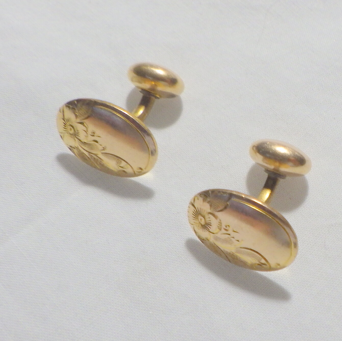 VICTORIAN BEAUTIFUL CUFFLINKS FLORAL DESIGN UNISEX … - Gem