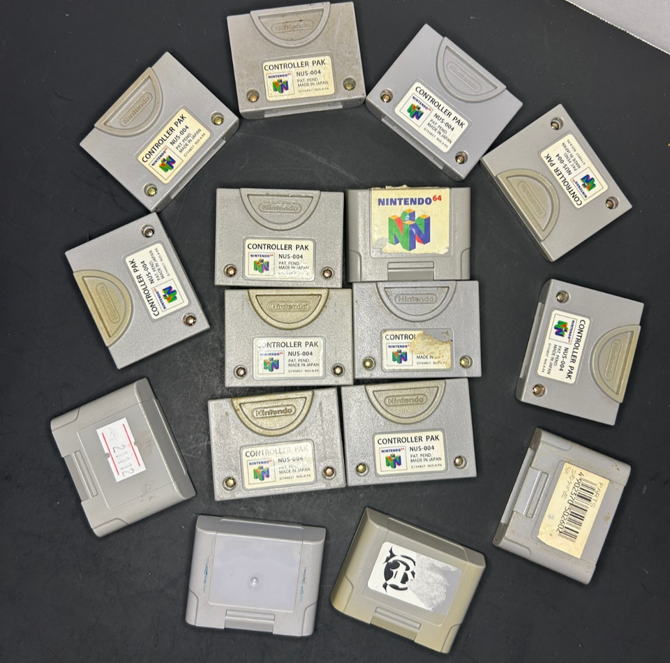 N64 Controller Pak NUS-004 OEM Nintendo 64 Memory Card - Cosmetic Flaw ...