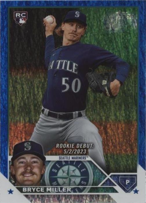 2023 Topps Update Series - Rookie Debut Bryce Miller #US193 Blue Foil ...