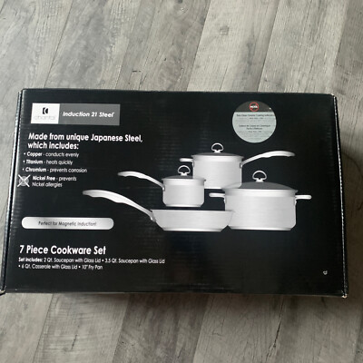 Chantal Induction 21 Ceramic Coated 7 Piece Cookware Set **NEW** | eBay