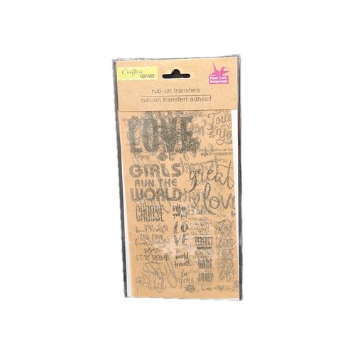 Crafters Square Paper Craft Rub On Transfer Stickers Decals Inspiration ...