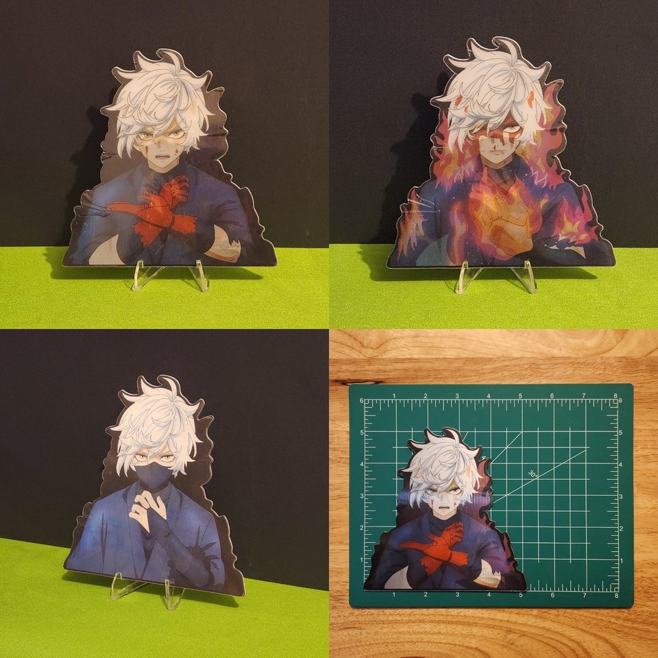 Gabimaru the Hollow Hell's Paradise 3D Anime Lenticular Peeker Sticker ...