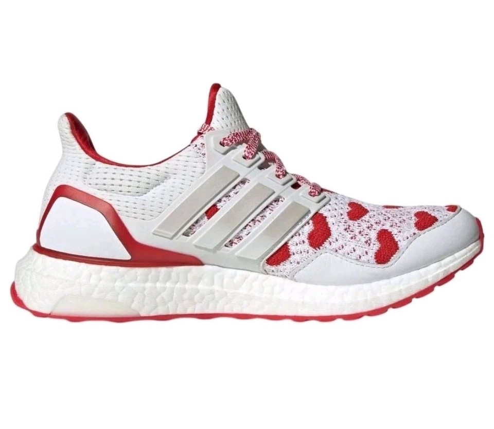 Women’s Adidas Ultra Boost 1.0 Valentine’s Day Hearts White Red JR5845 ...