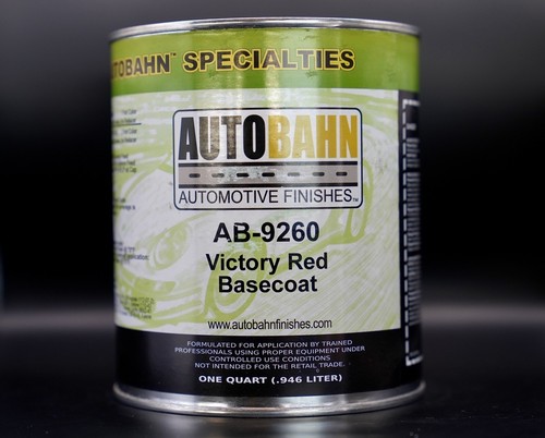 Autobahn Victory Red Basecoat Auto Paint QUART Size GM Code WA9260/High ...