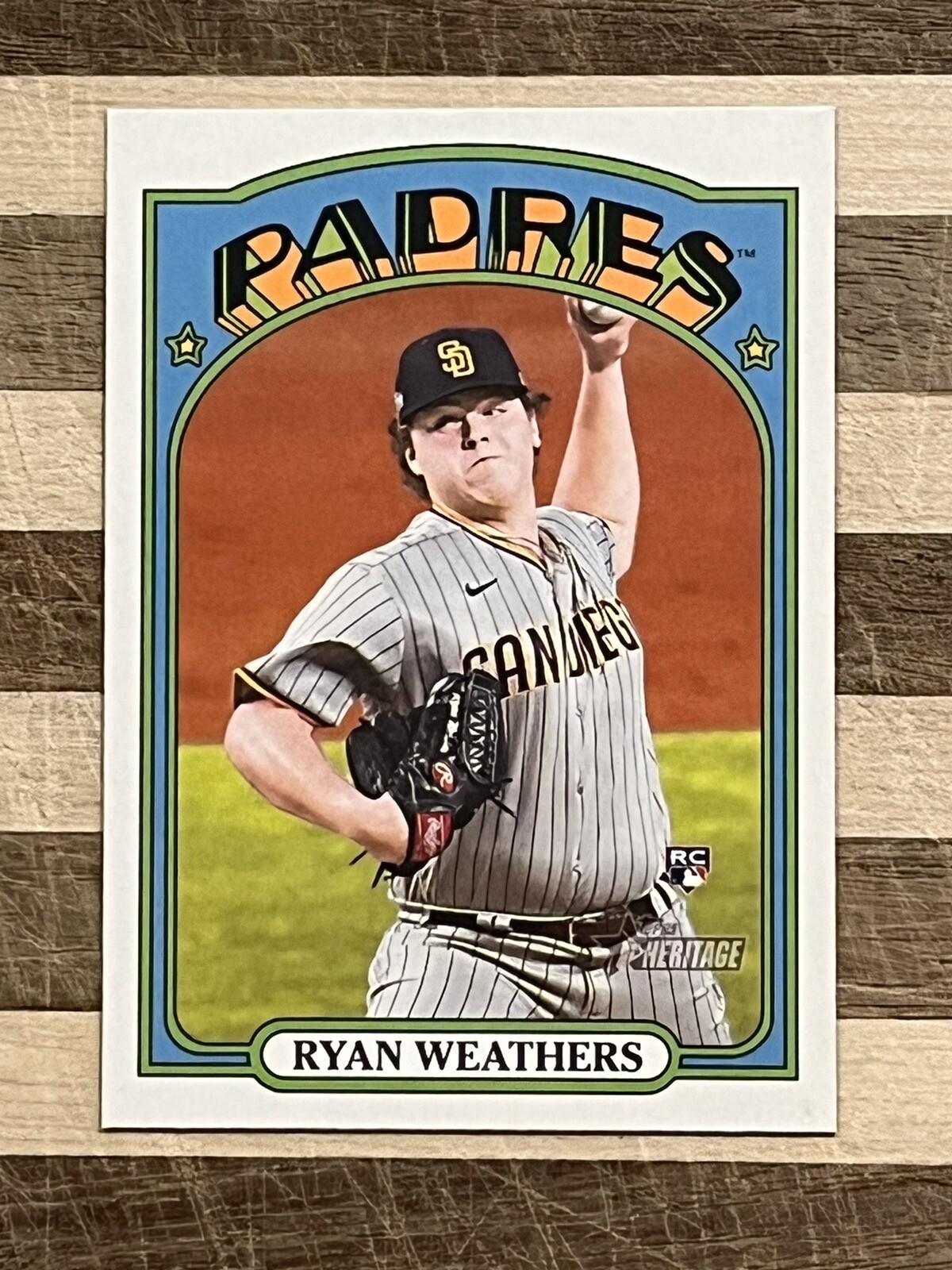 2021 Topps Heritage High Number Baseball Ryan Weathers Rookie Card #634 ...
