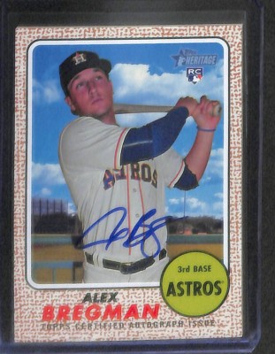 2017 Topps Heritage Real One Autograph #ROA-ABR Alex Bregman | eBay