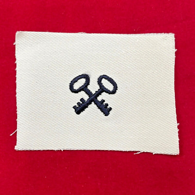 U.S. USN Navy Storekeeper White Twill Job Rating Insignia Striker Patch ...
