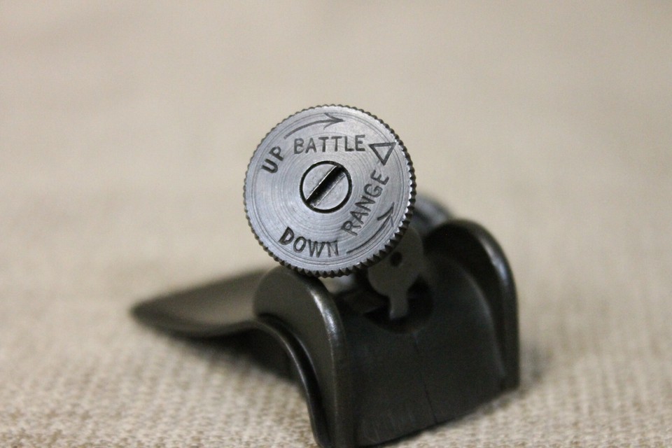 Rare WWII US Military Winchester M1 Garand Lock Bar Rear Sight Assembly ...