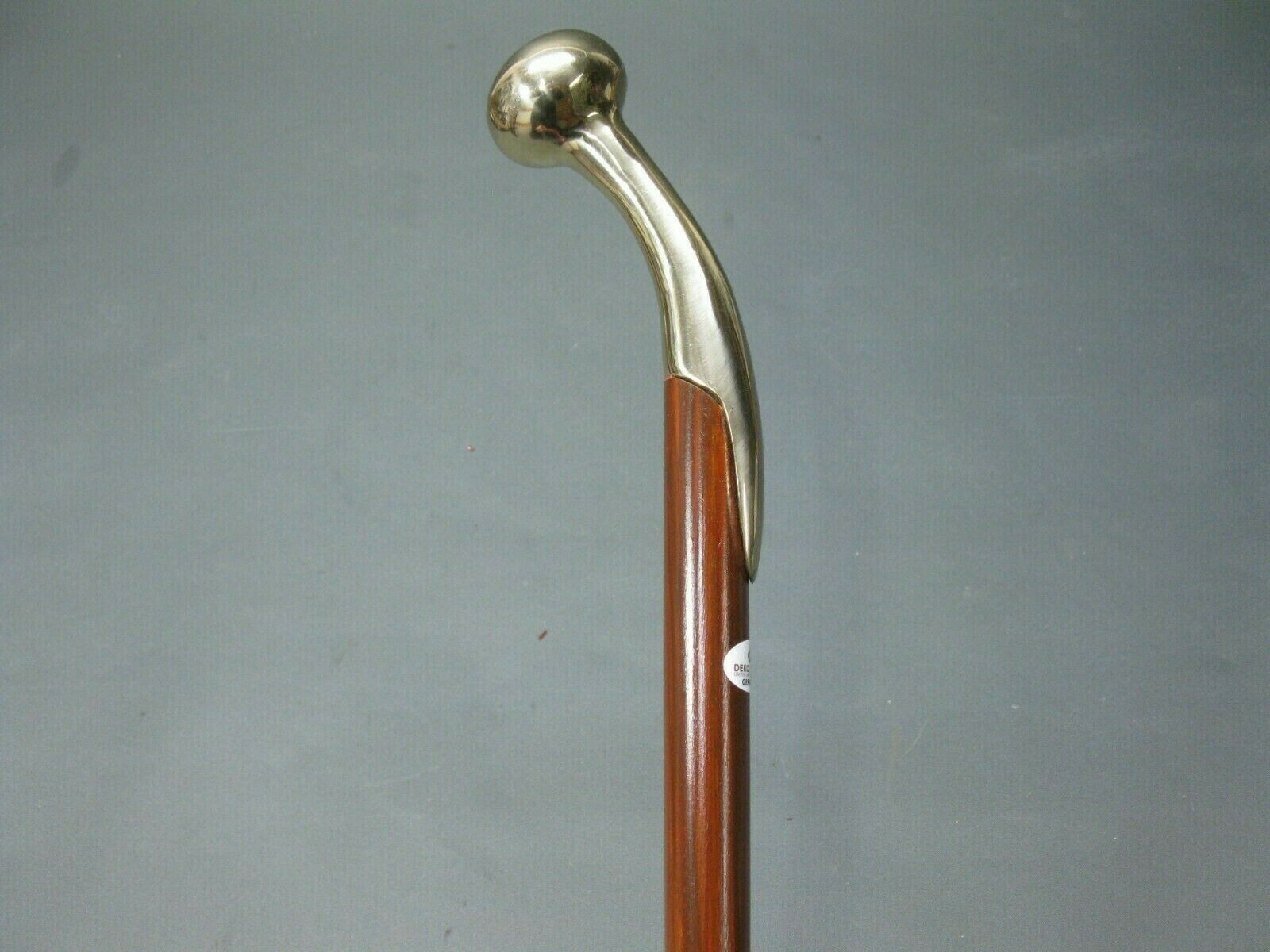 Antique Brass Round Hame Ball Designer Handle Brown W… - Gem