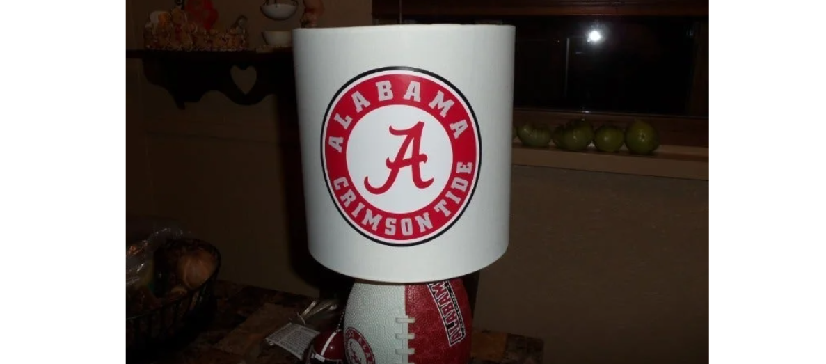 UNIVERSITY OF ALABAMA Football Table Lamp (Handcrafted) | eBay