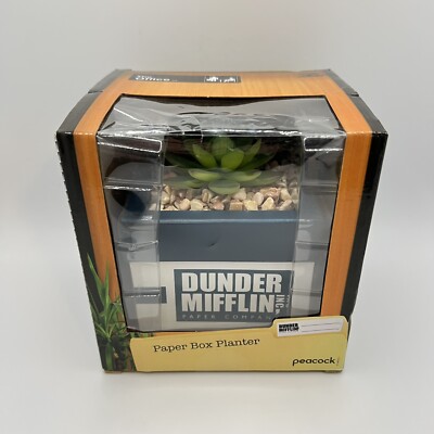 Dunder Mifflin Inc Paper Company Paper Box Planter The Office Peacock ...