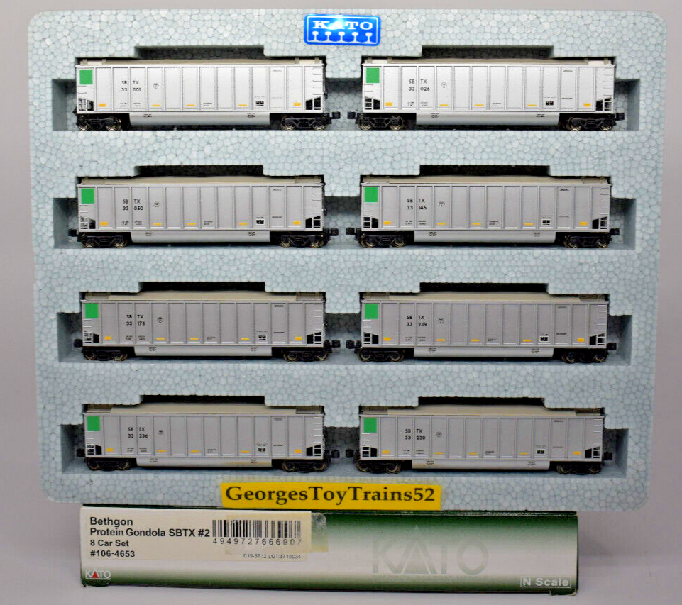 KATO N GAUGE SBTX #2 BETHGON PROTEIN GONDOLA 8-CAR SET 106-4653 BNIB | eBay