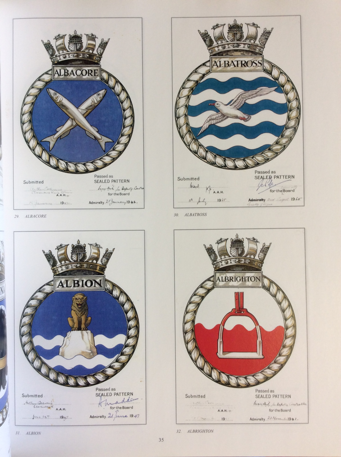 ADMIRALTY SHIPS BADGES: Original Patterns 1919-1994 - T.P. Stopford ...