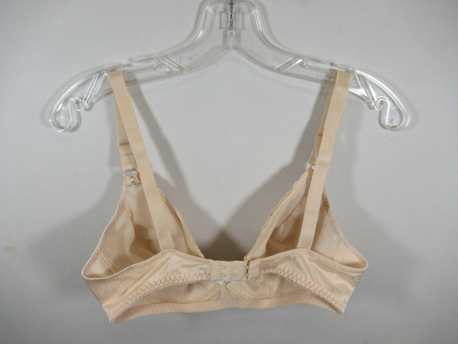 Vintage 90s Y2K Warners Shine On Shiny Bra 36C Beige … - Gem